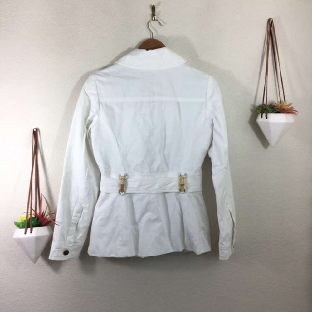 Milly White Military Safari Jacket - Gem